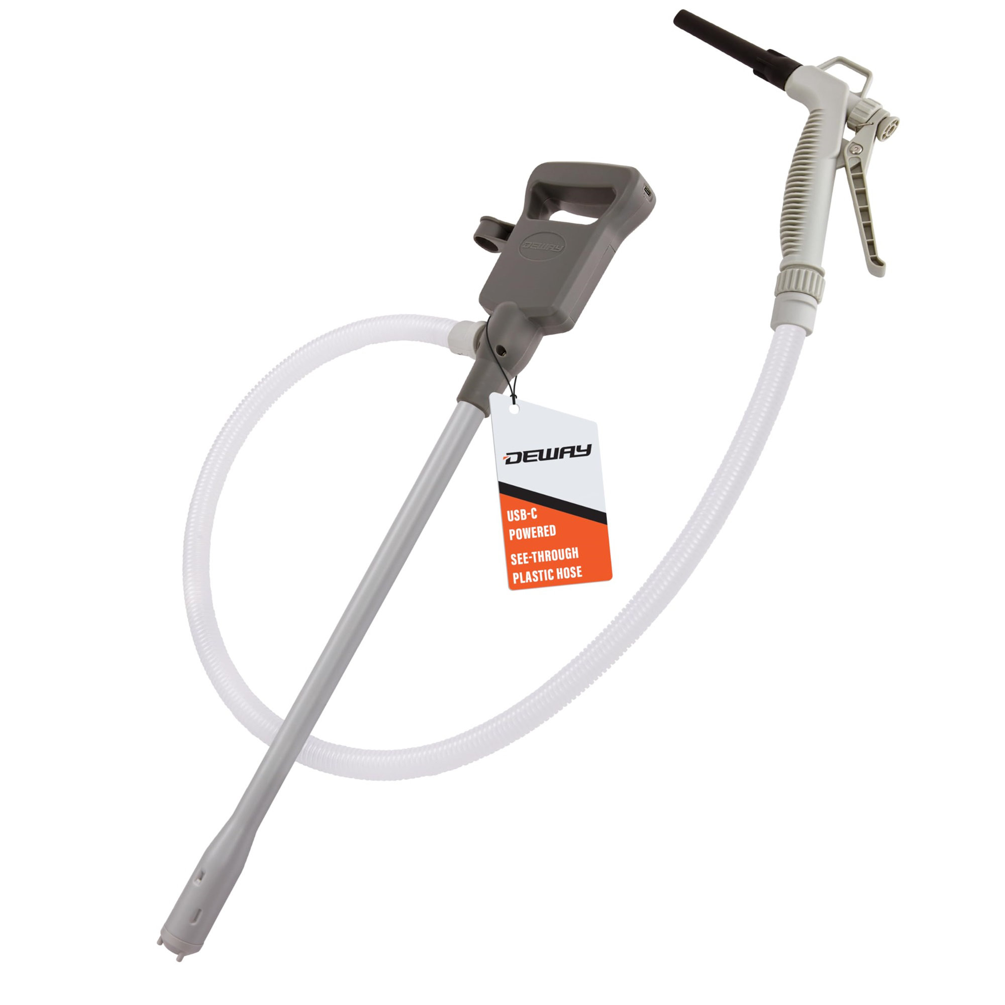 Deway Dewy Automatic Fuel Transfer Pump with Nozzle for Quick Flow Control & Stop, Powerful A ...